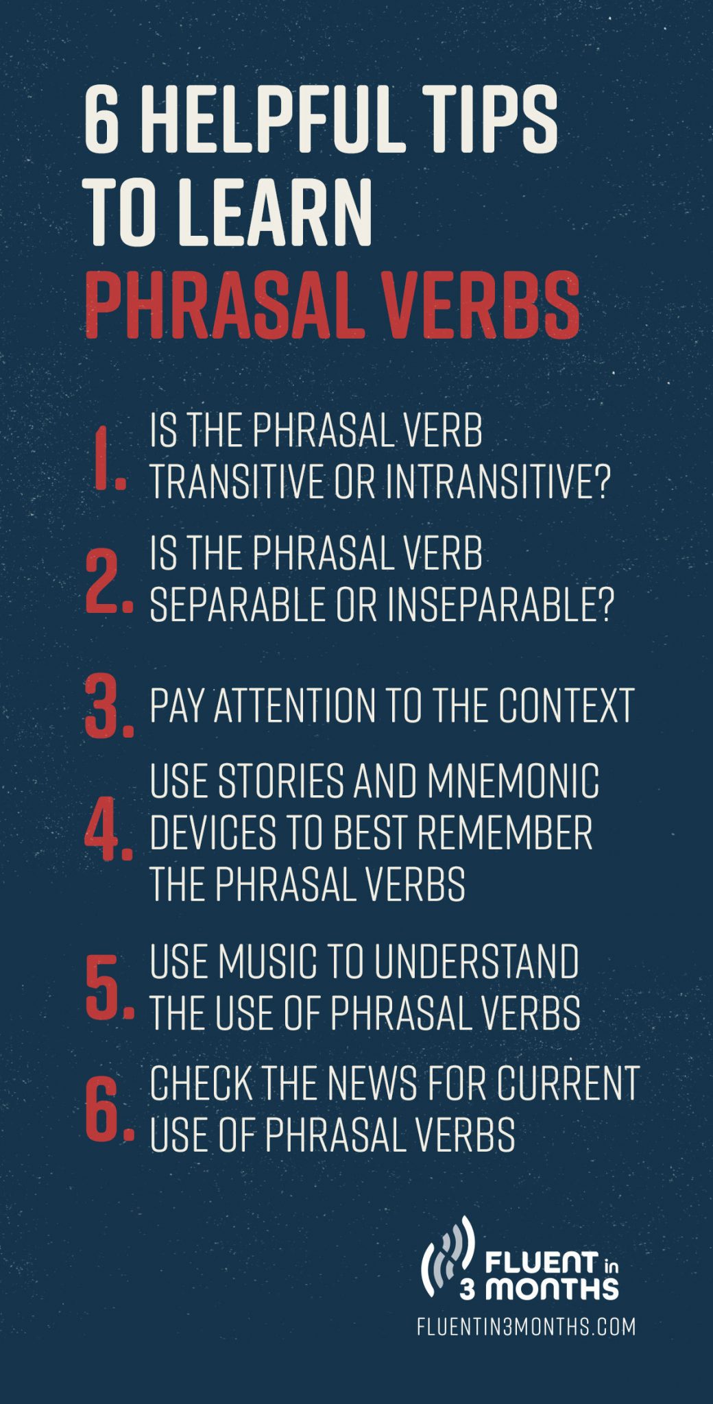 6 Tips to Learn Phrasal Verbs in English » Fluent in 3 Months