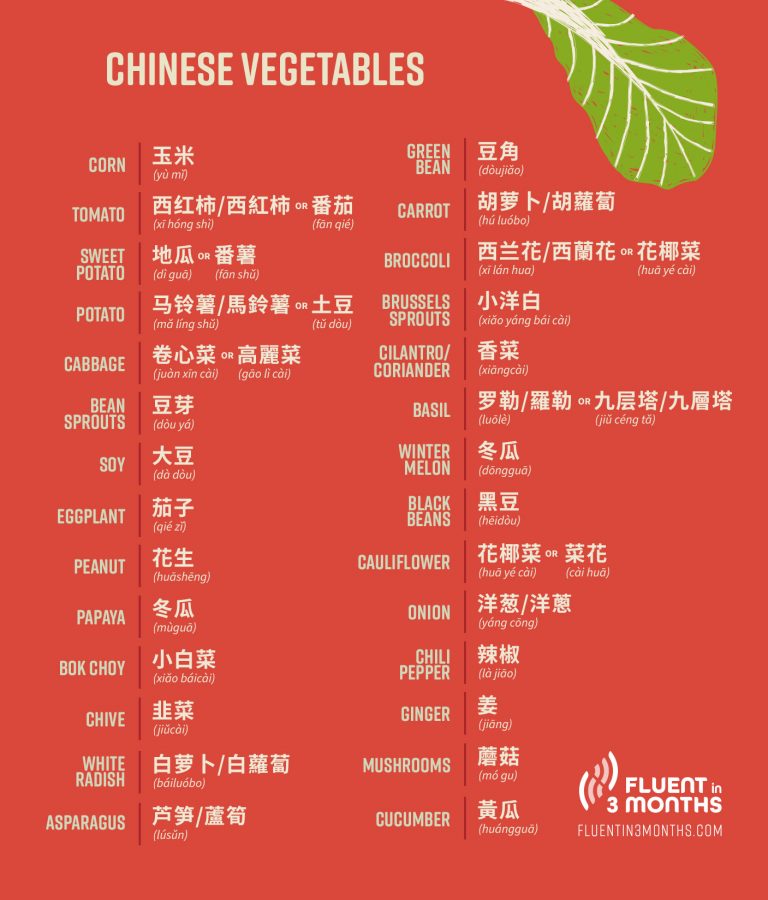 28 Vegetables and Their Translation in Mandarin Chinese (+ Recipe Ideas!)