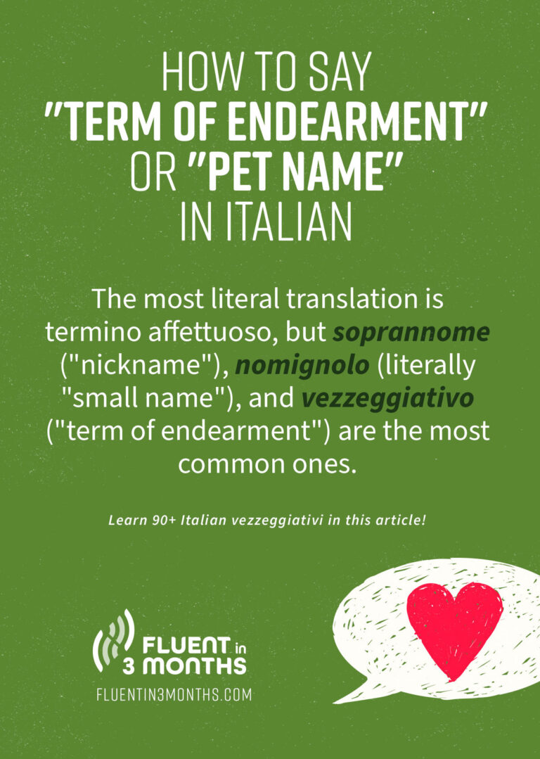 90+ Italian Terms of Endearment for Every Loved One in Your Life