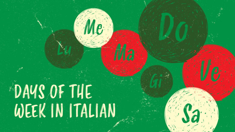 Days of the Week in Italian - A Beginner’s Guide (with Audio) » Fluent ...